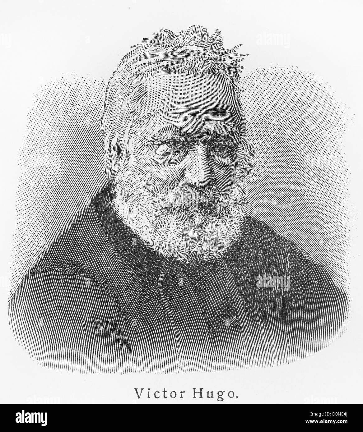 Dessin vintage de victor hugo Banque de photographies et d’images à ...