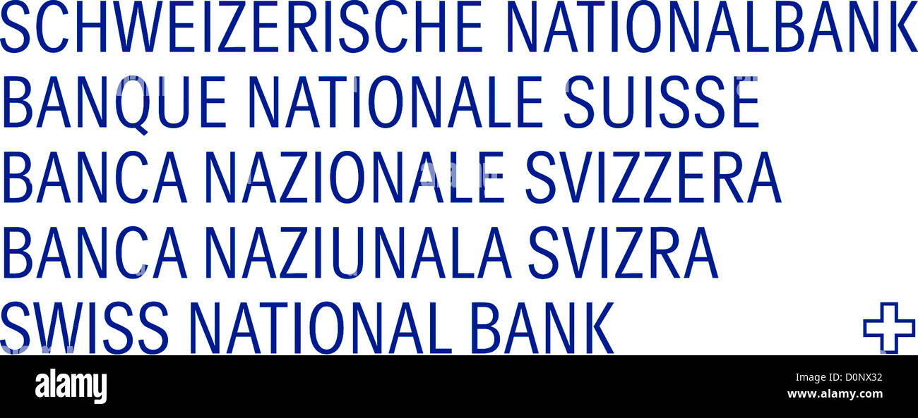 Logo de la Banque nationale suisse (BNS), basé à Berne et Zurich Photo ...