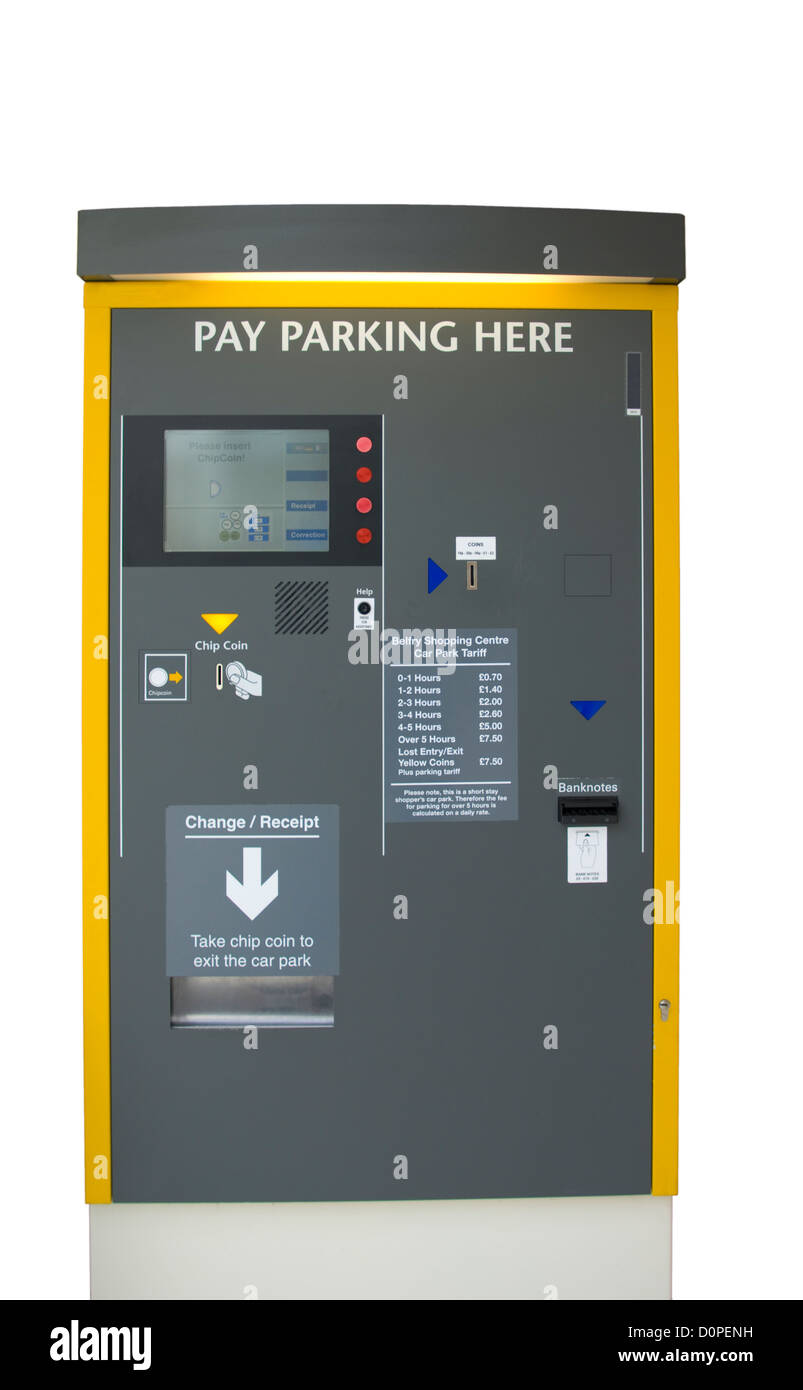 Car park ticket machine Banque de photographies et d’images à haute ...