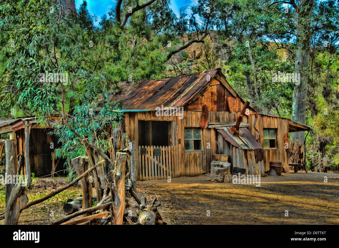 Pioneer, cabine, Arizona, bois, cabane, USA, United States, Amérique du ...