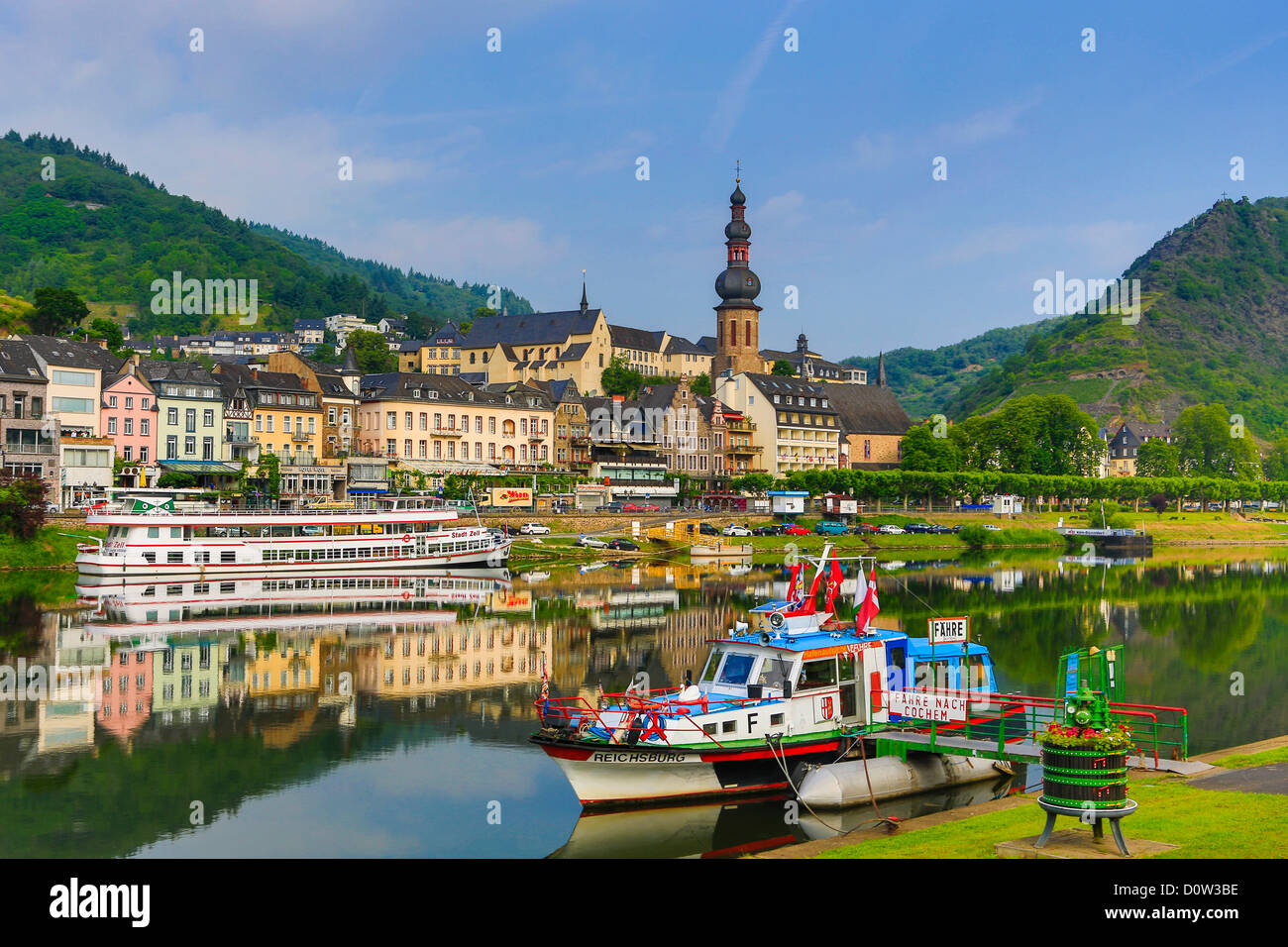 Allemagne, Europe, voyage, Moselle, Moselle, Cochem, château, de l ...