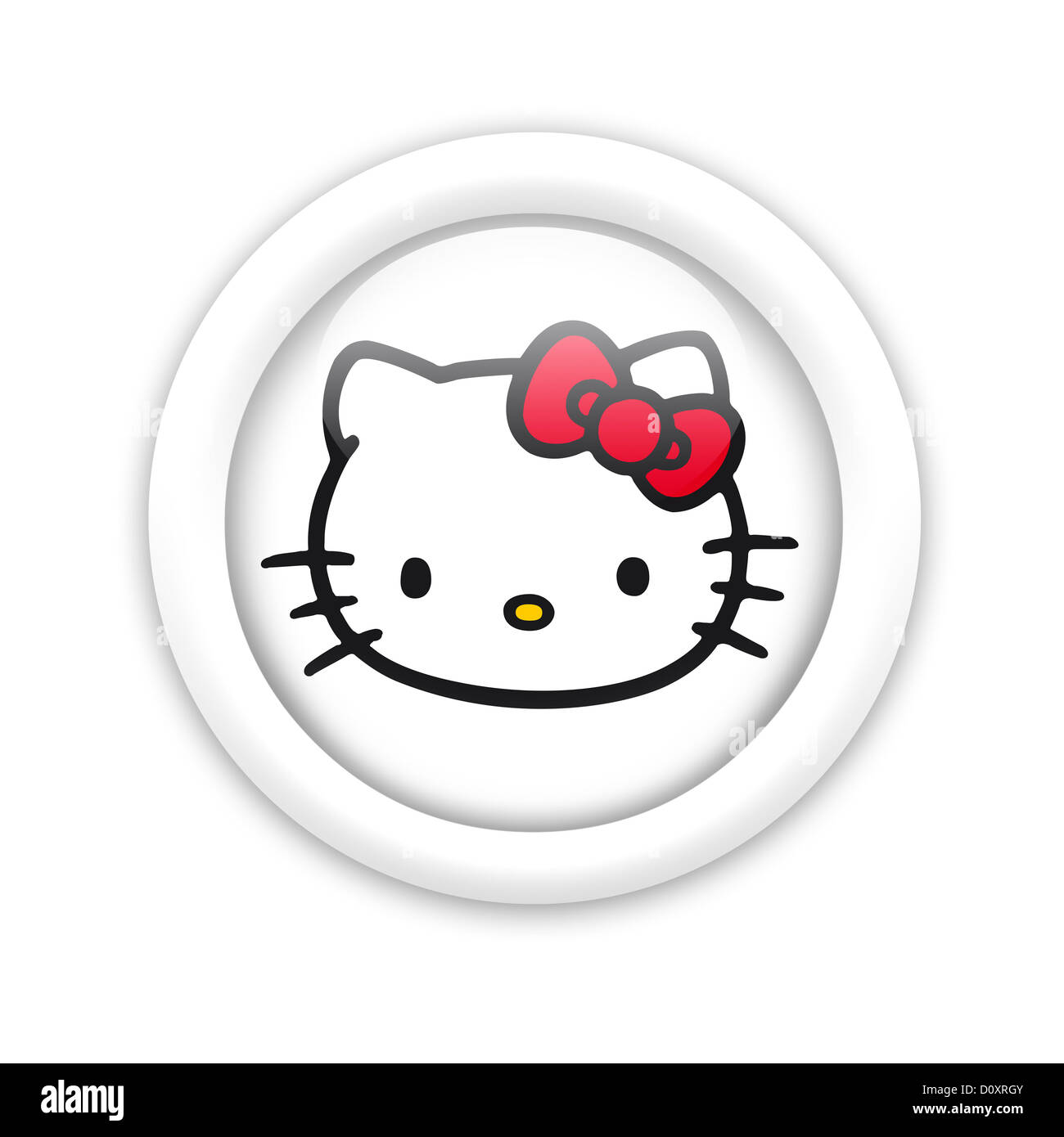 Symbole icône logo hello kitty Photo Stock - Alamy