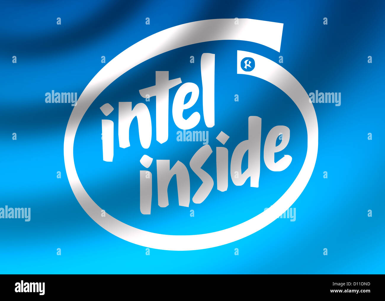 Symbole du logo Intel Inside drapeau logotype Photo Stock - Alamy