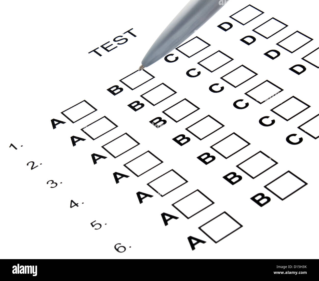 Test de la main Banque d'images détourées - Alamy