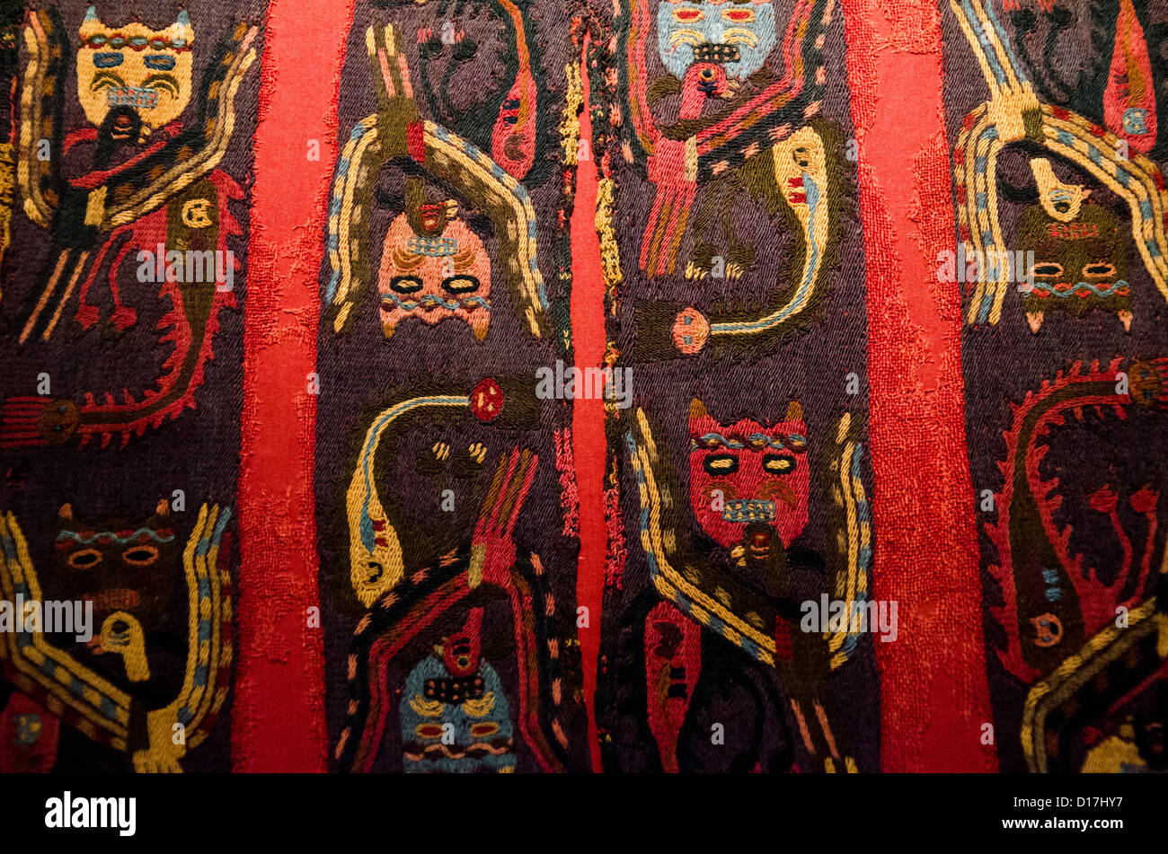 La culture Paracas Paracas textil 700BC-100AD Perú Photo Stock - Alamy