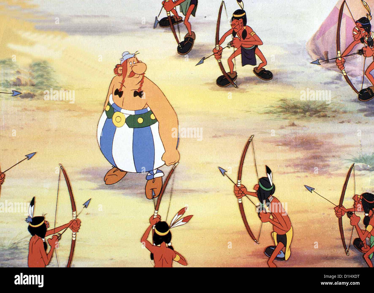 Asterix dans Amerika Asterix dans Amerika Indianer umzingeln einen ...