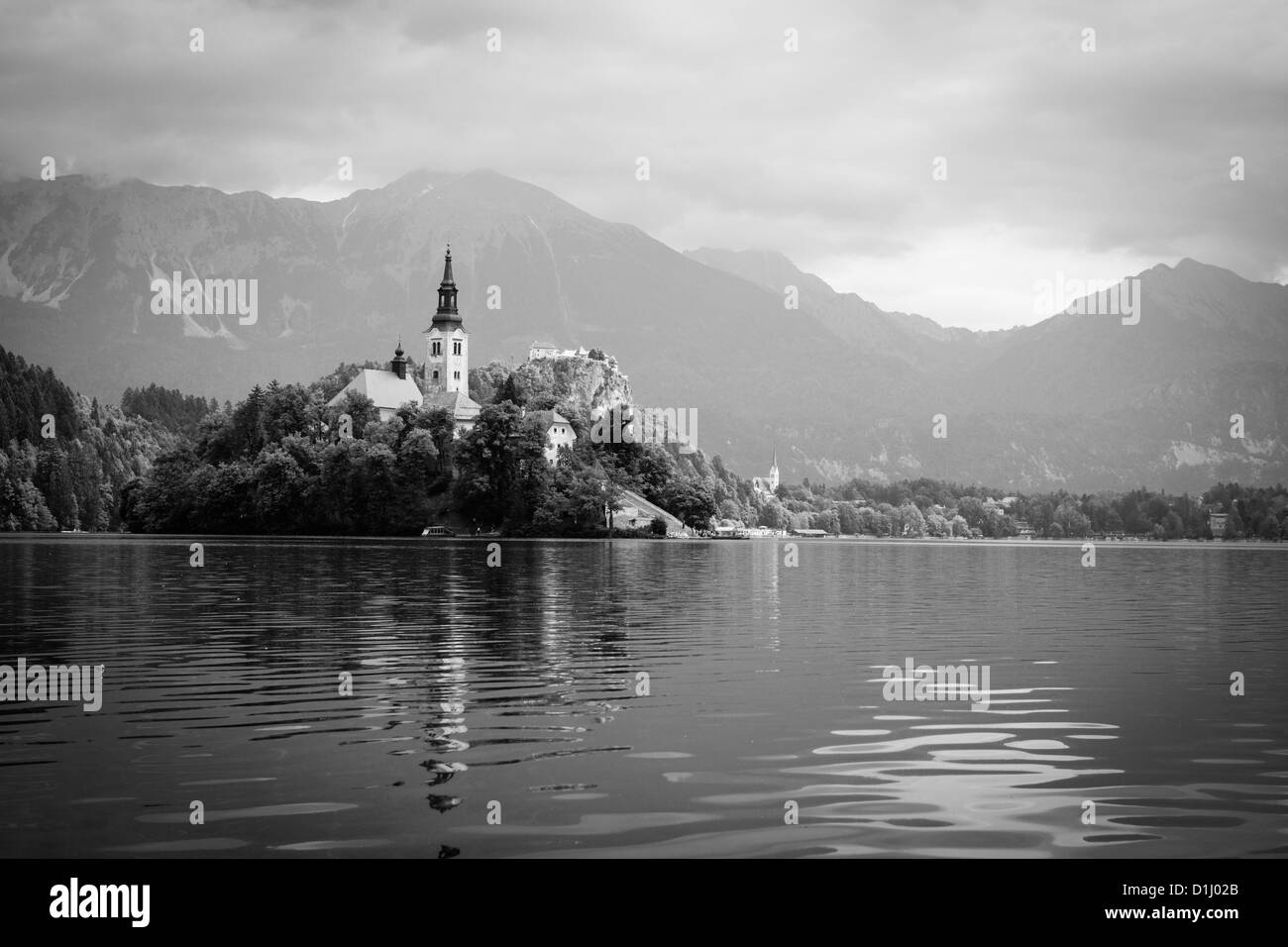 L'île de Bled, le lac de Bled, Slovénie Photo Stock - Alamy