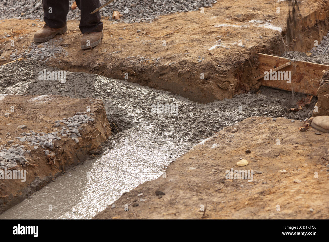 Concrete footings Banque de photographies et d’images à haute ...