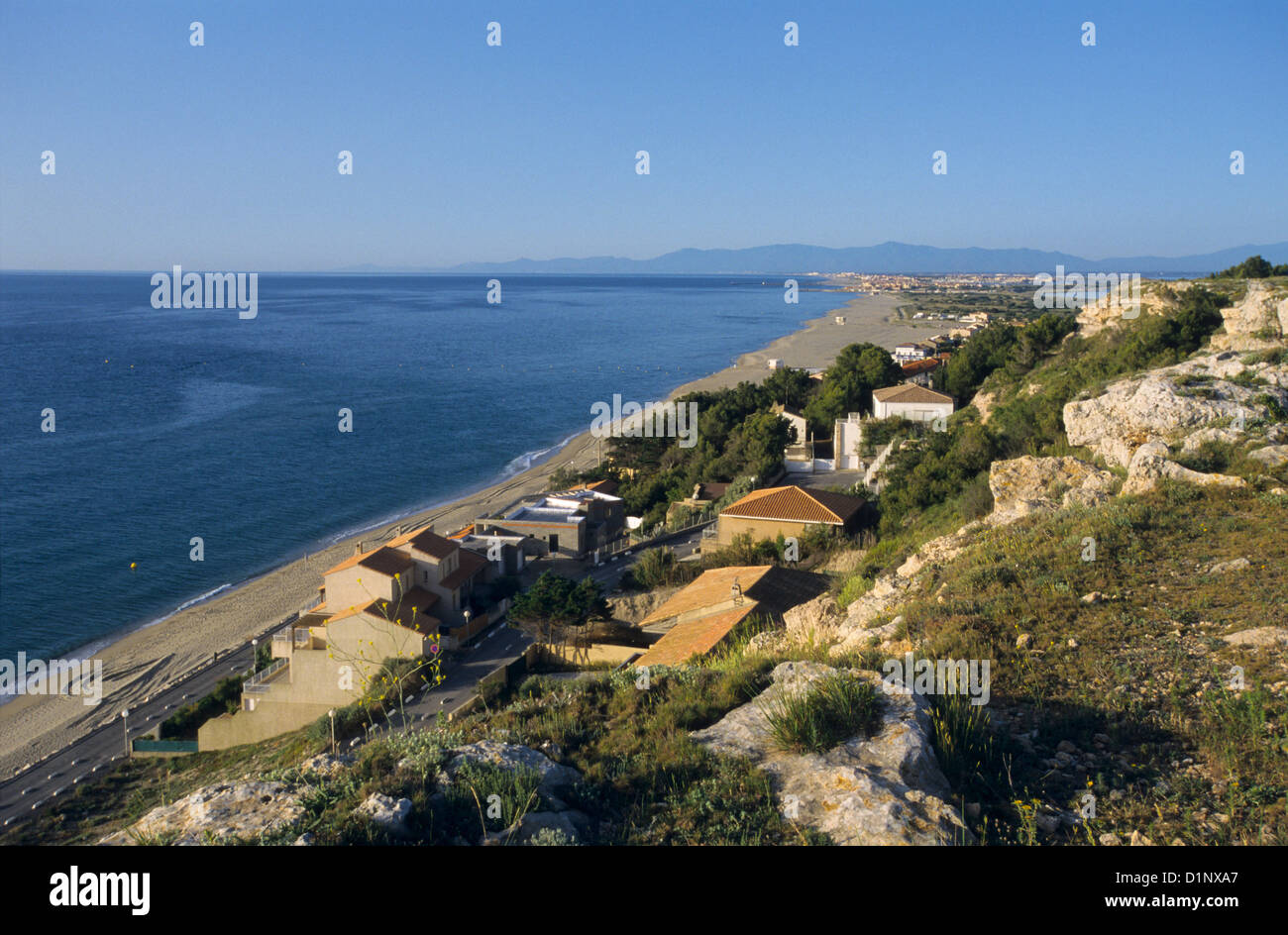 Côte radieuse et Leucate plage village, Aude, Languedoc-Roussillon ...