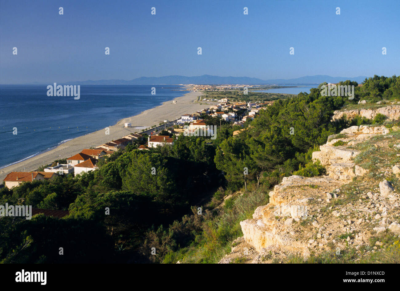 Côte radieuse et Leucate plage village, Aude, Languedoc-Roussillon ...