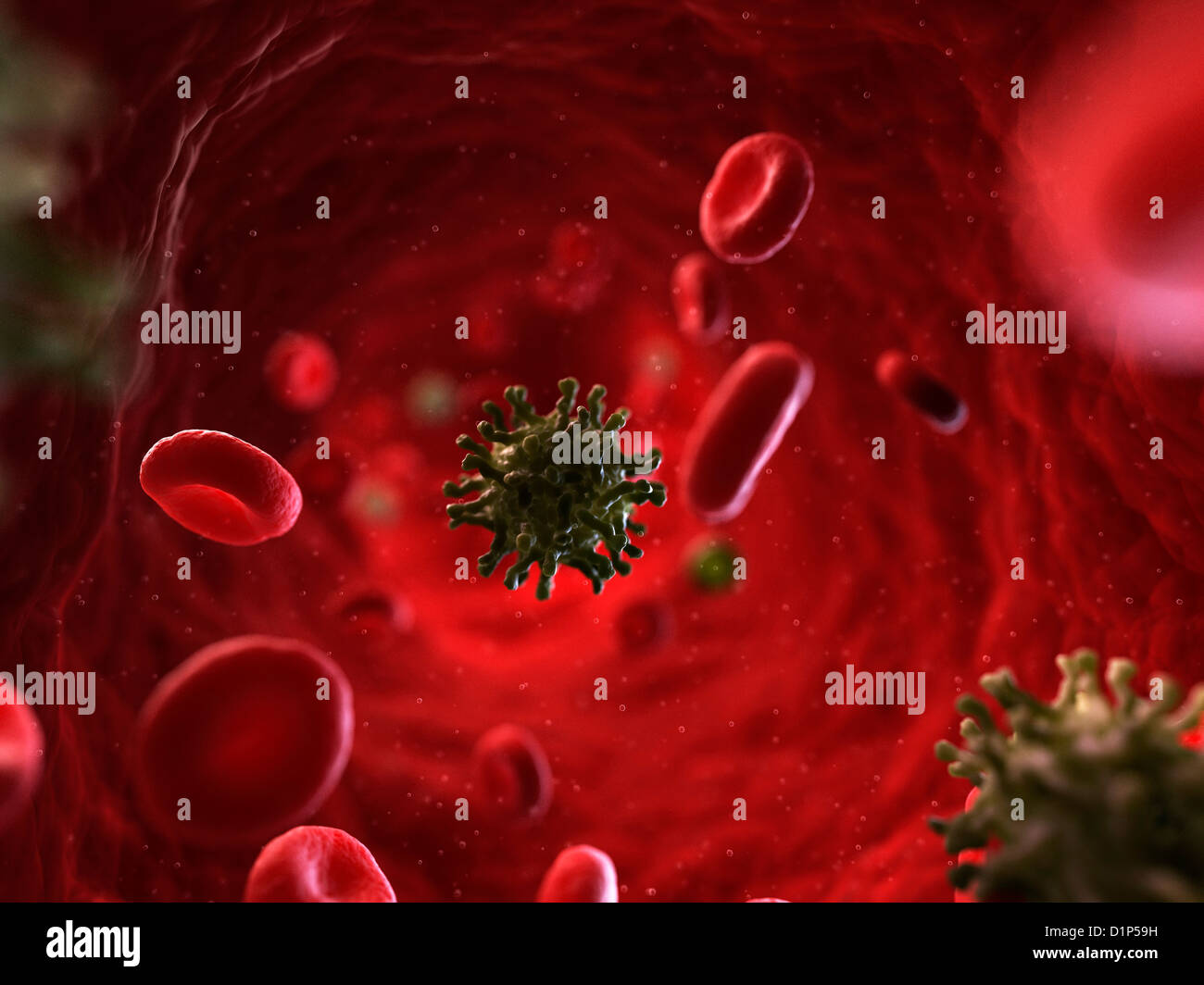 Polio virus particle Banque de photographies et d’images à haute ...