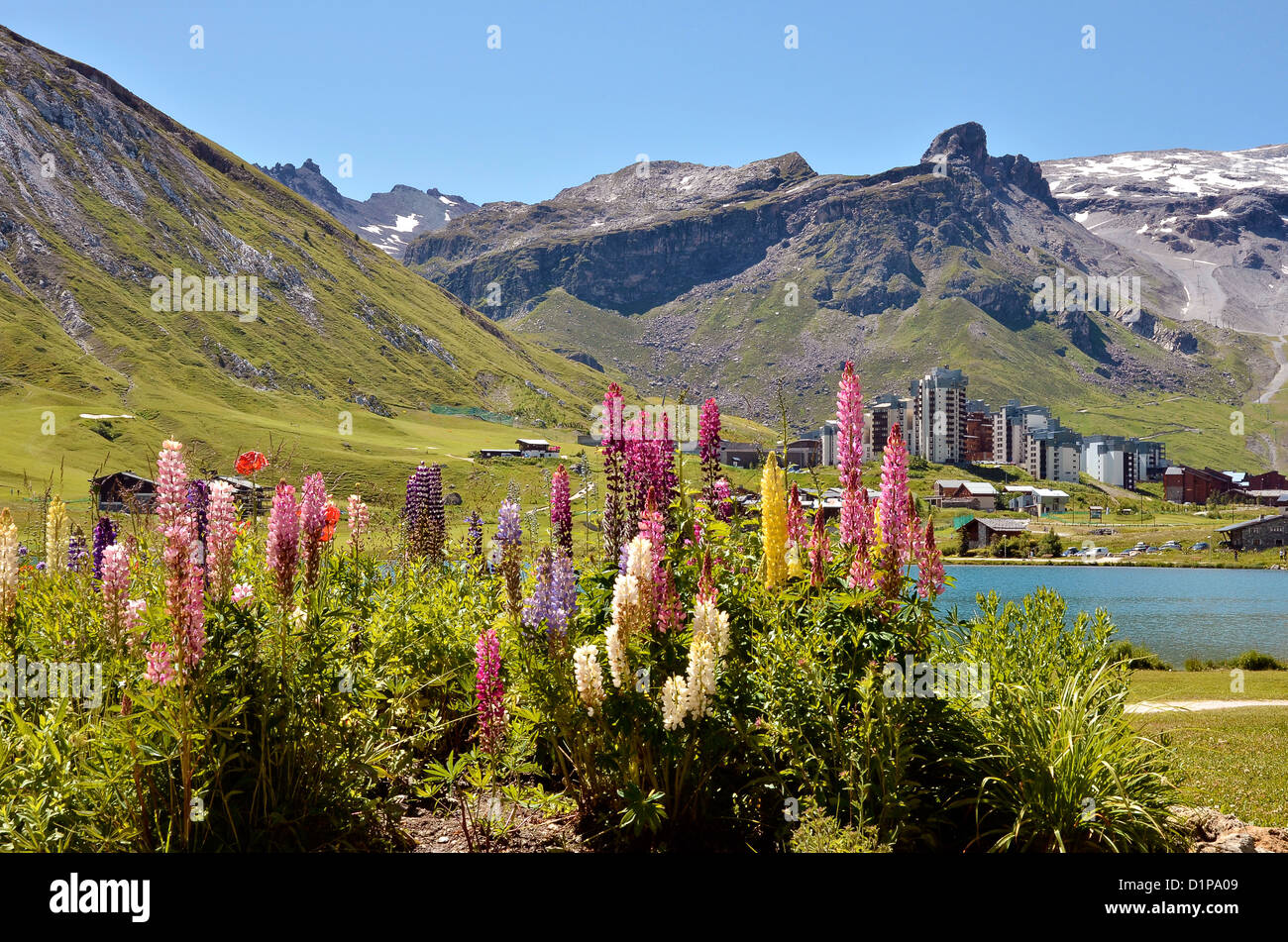 Tignes le lac Banque de photographies et d’images à haute résolution ...