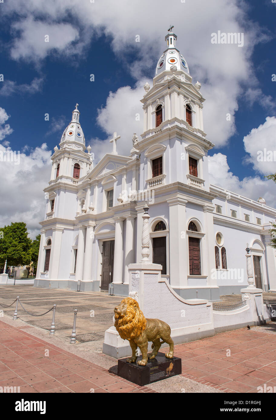 PONCE, PUERTO RICO - Catedral de la Guadalupe, dans la Plaza de Las ...