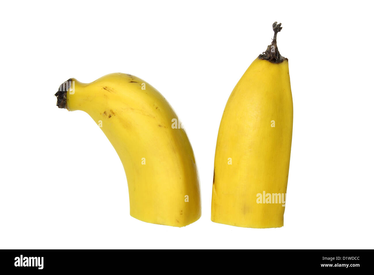 Couper la banane Banque de photographies et d’images à haute résolution ...