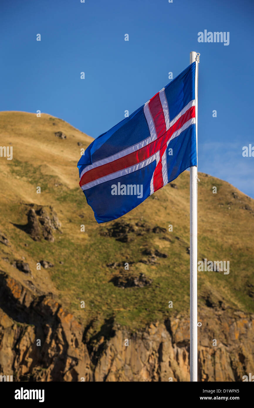 Drapeau national islandais Banque de photographies et d’images à haute ...