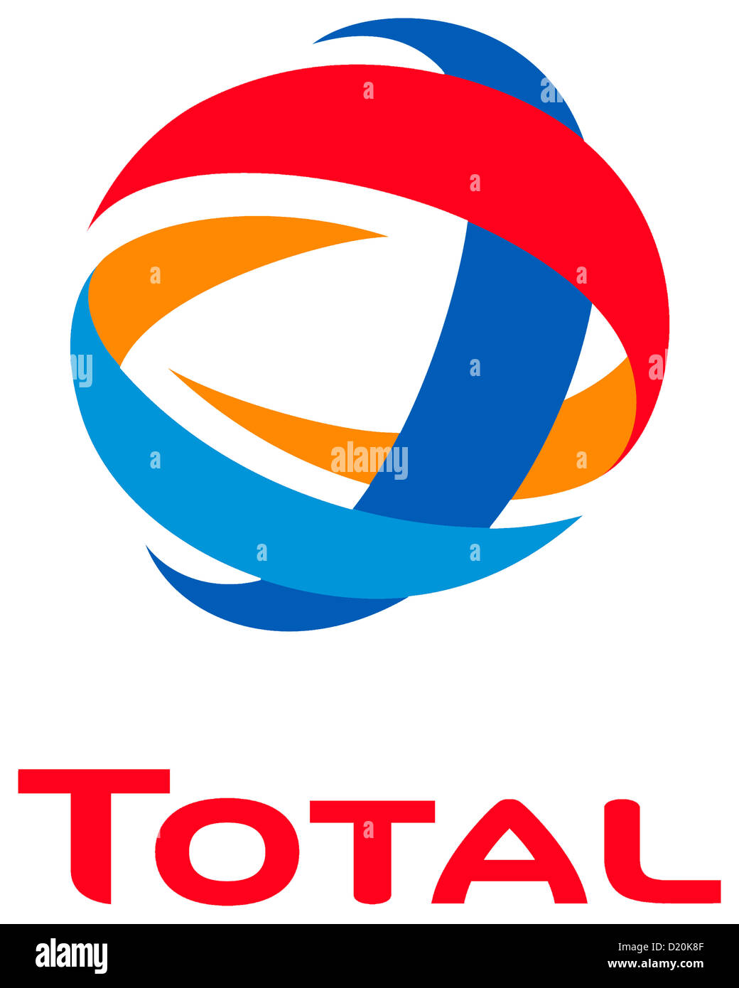 Logo de l'entreprise pétrolière française Total avec siège à Courbevoie ...