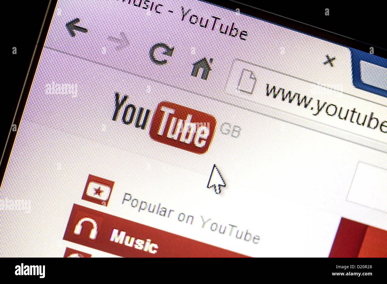 Site web de Youtube. Logo Youtube Photo Stock - Alamy