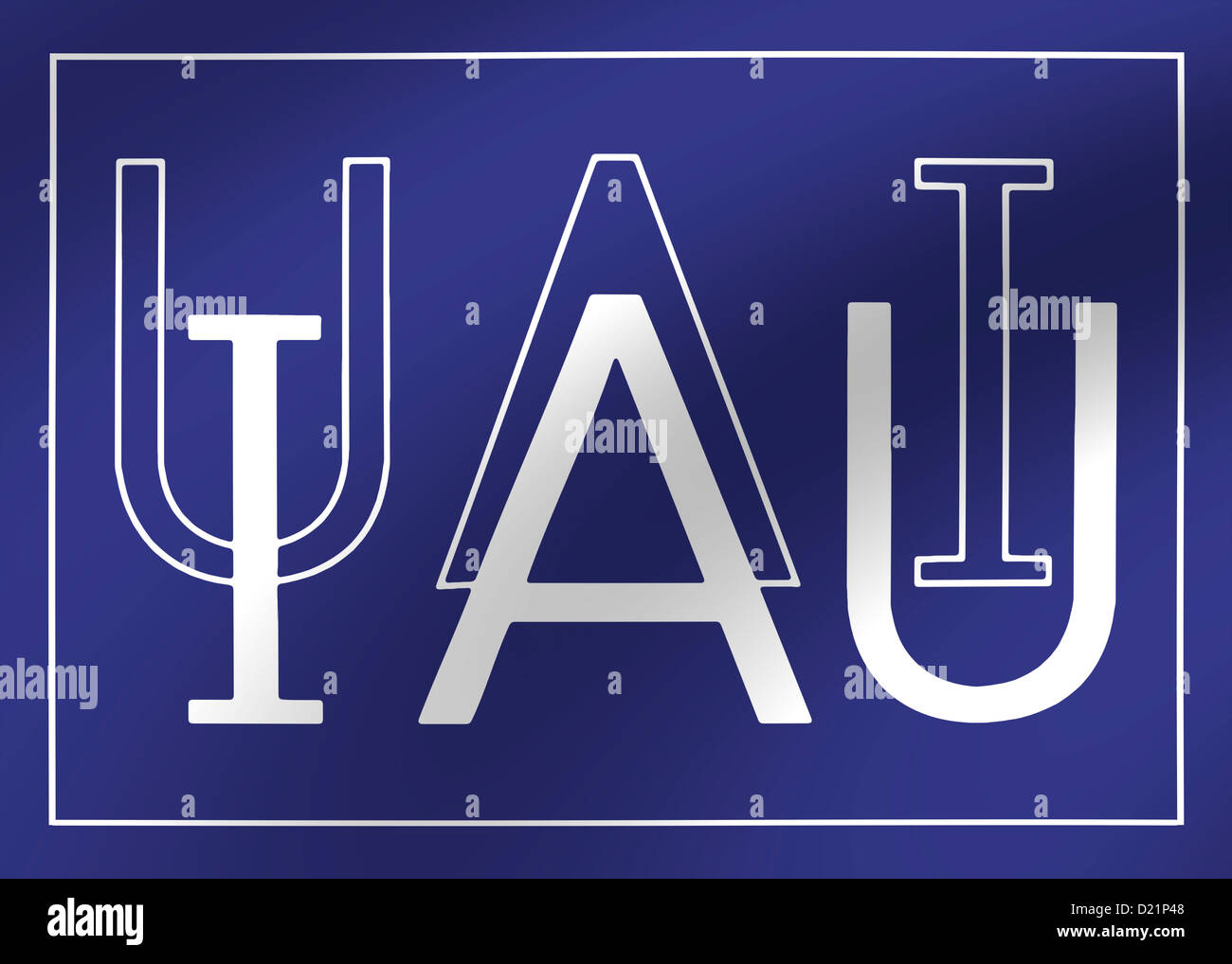 L'union astronomique internationale uai symbole du drapeau logo | Photo ...