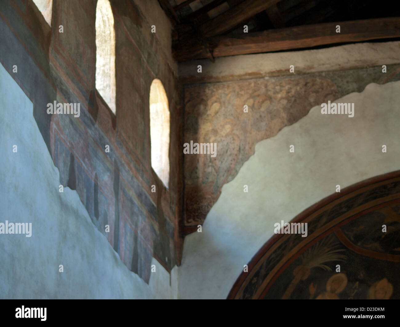 Une fresque à l'intérieur de Santa Maria in Cosmedin, une église ...
