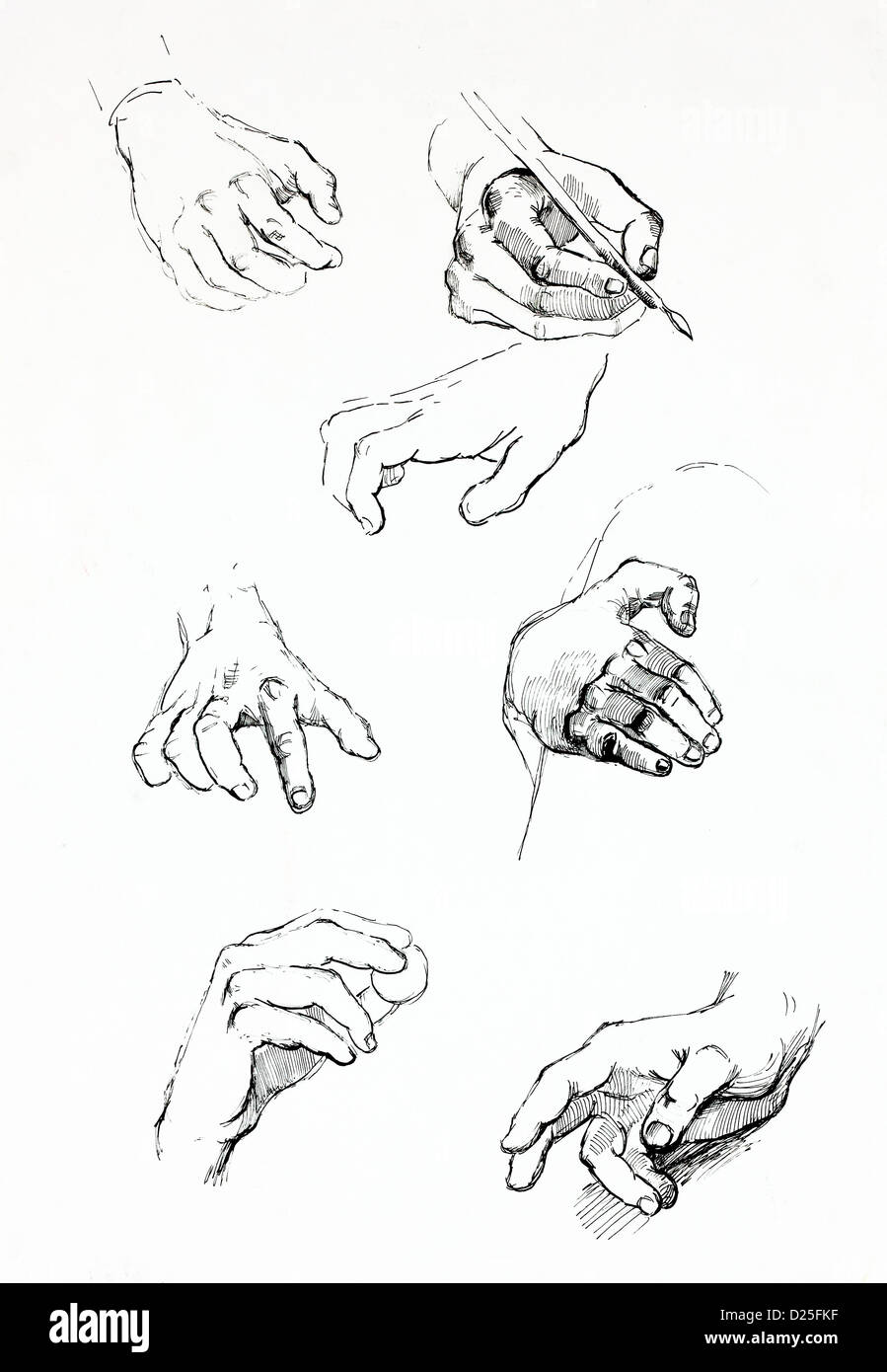 Croquis Au Crayon à Main