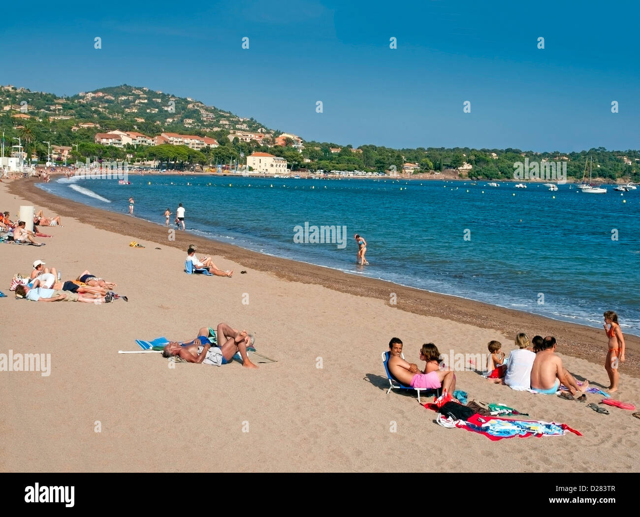 La plage d'Agay, Var, Provence, France Photo Stock - Alamy