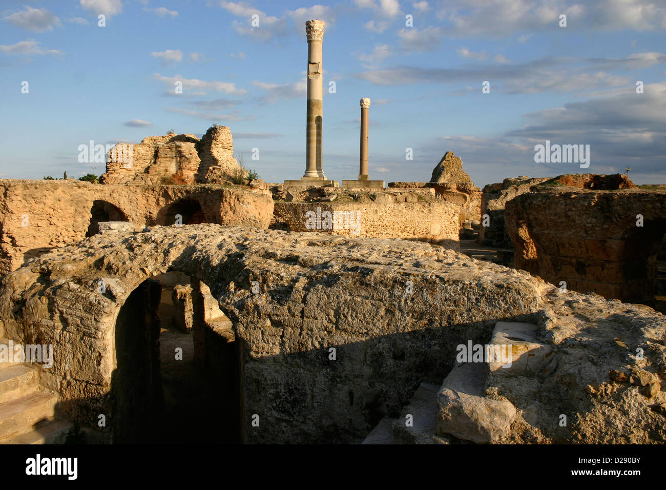 Tunisie carthage ruines romaines de carthagen Banque de photographies ...