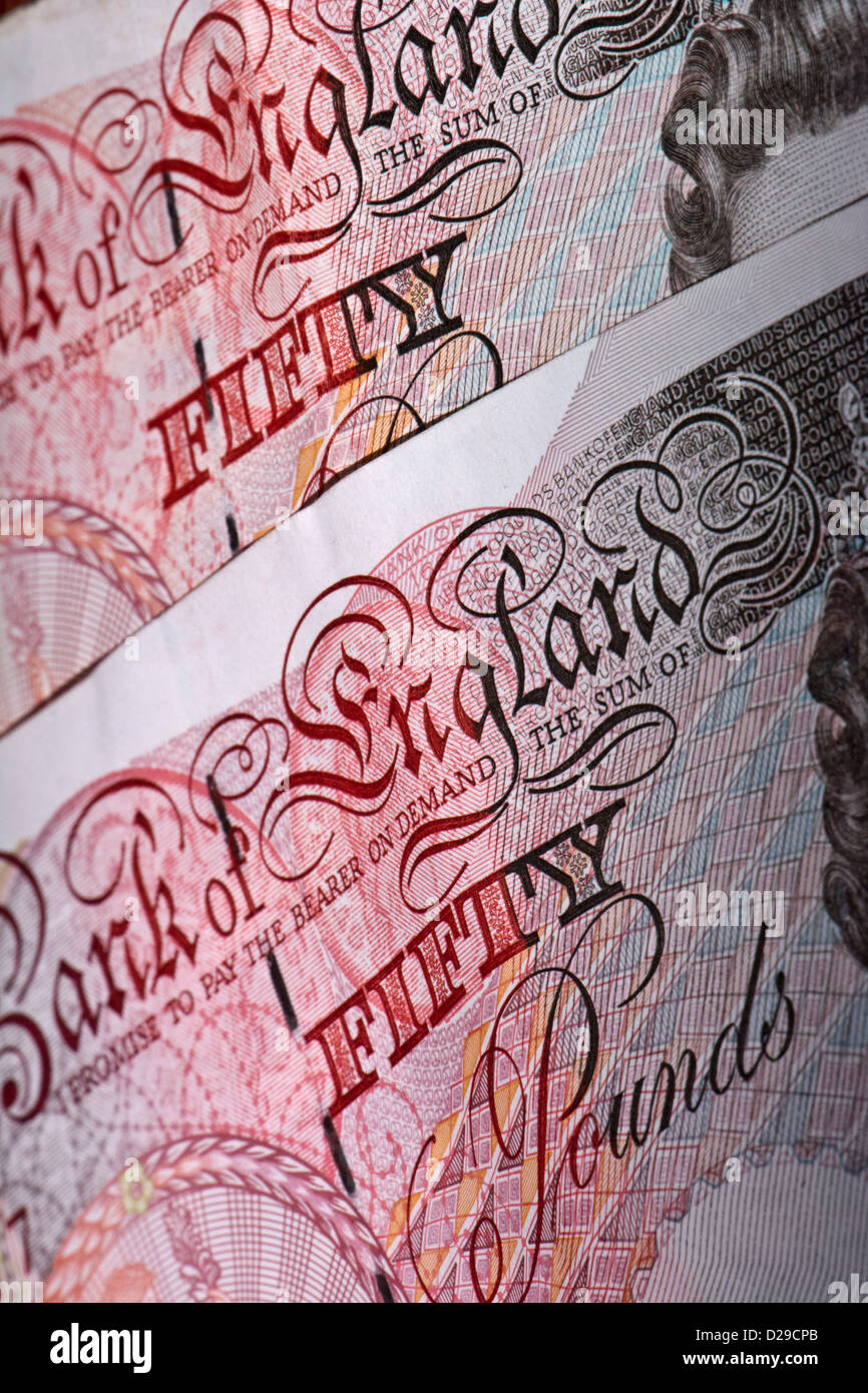 Old pound notes Banque de photographies et d’images à haute résolution ...