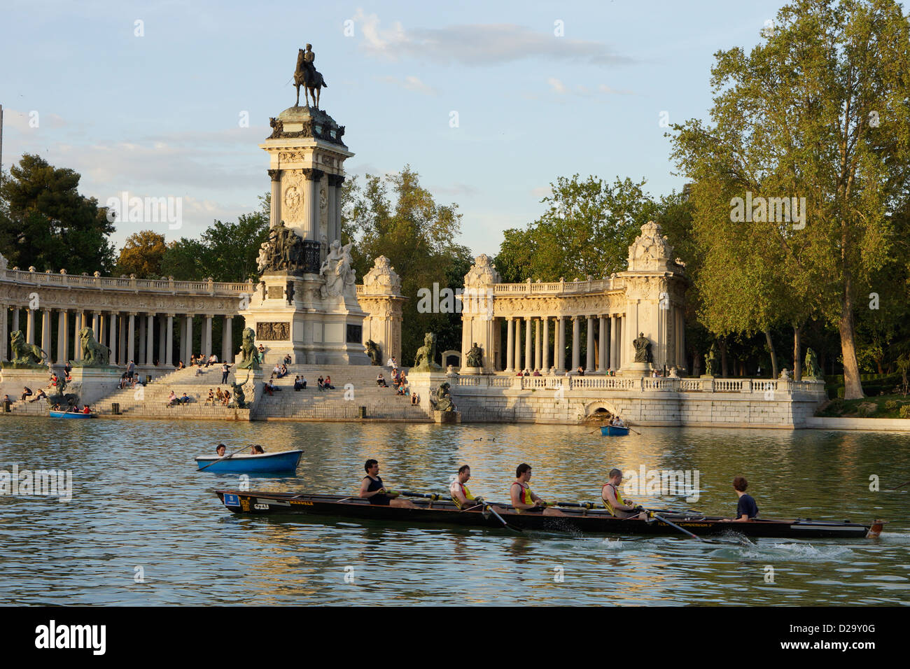 Parc du lac de retiro Banque de photographies et d’images à haute ...
