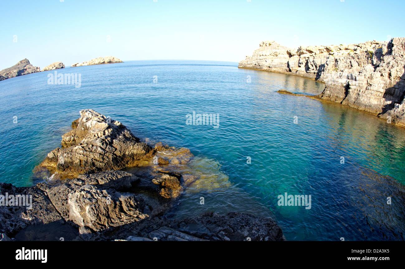 La Mer Égée Grèce Îles Grecques Rhodes Lindos Photo Stock - Alamy