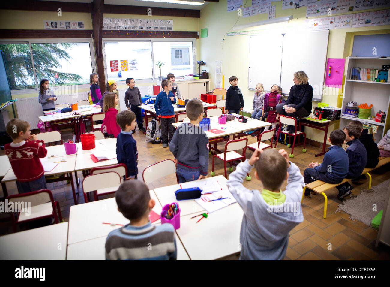 France school classroom Banque de photographies et d’images à haute ...