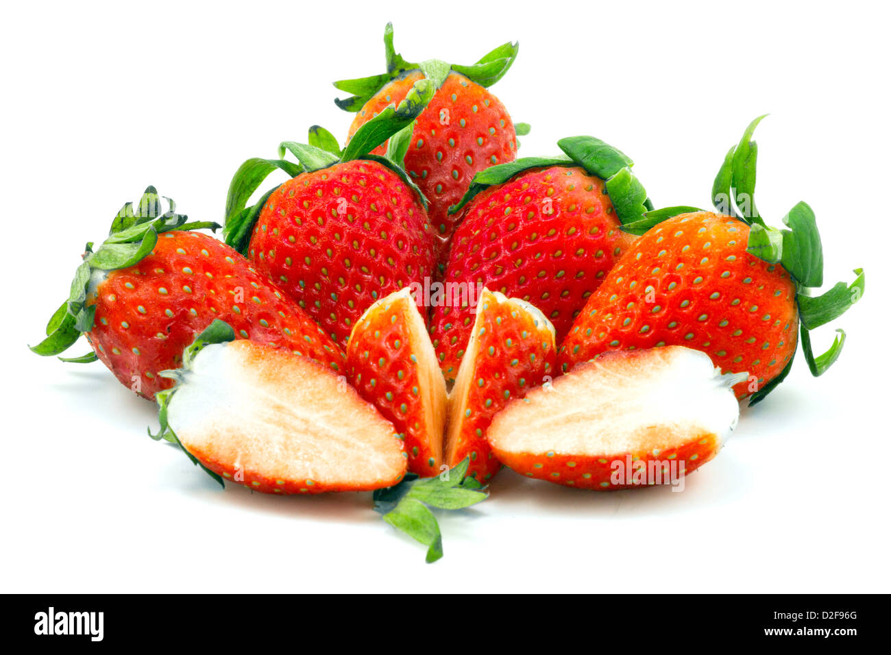 Fraise sur fond blanc Banque de photographies et d’images à haute ...