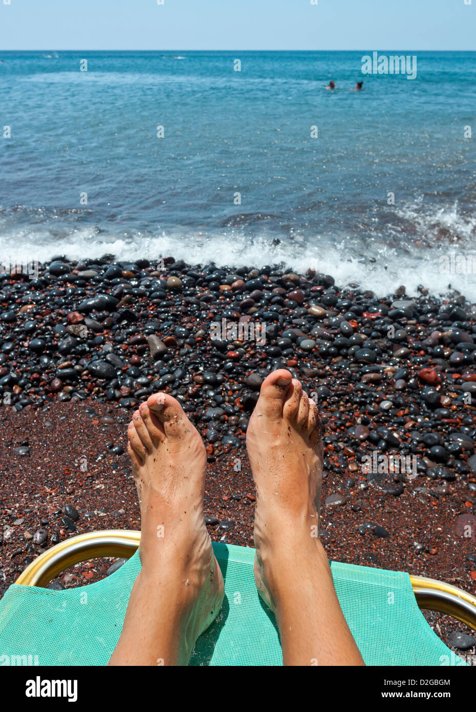 La plage rouge Banque d'image et photos - Alamy