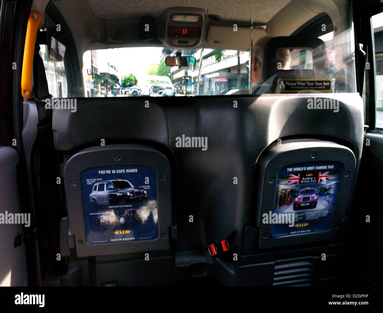 Inside london black taxi cab Banque de photographies et d’images à ...