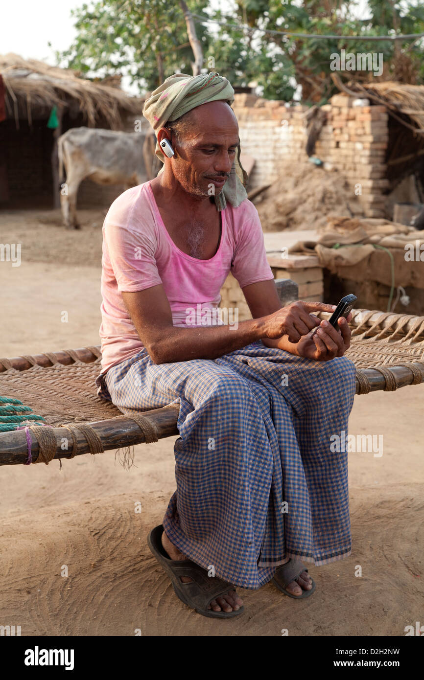 Indian village man Banque de photographies et d’images à haute ...