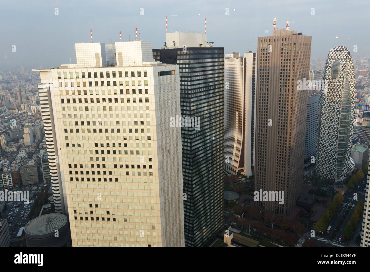 Tokyo urban skyscraper skyline rooftop Banque de photographies et d ...