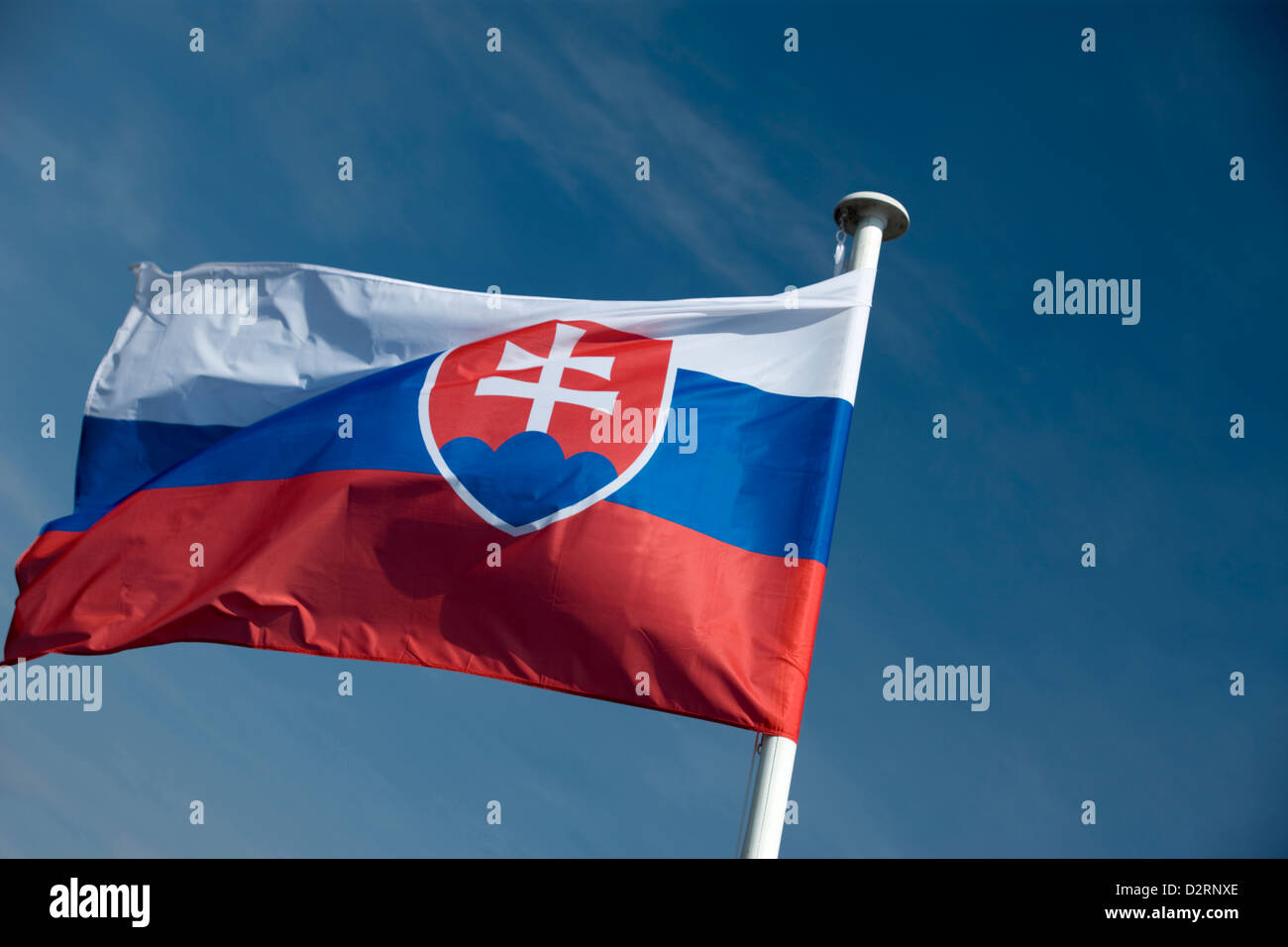 Drapeau slovaque Banque de photographies et d’images à haute résolution ...