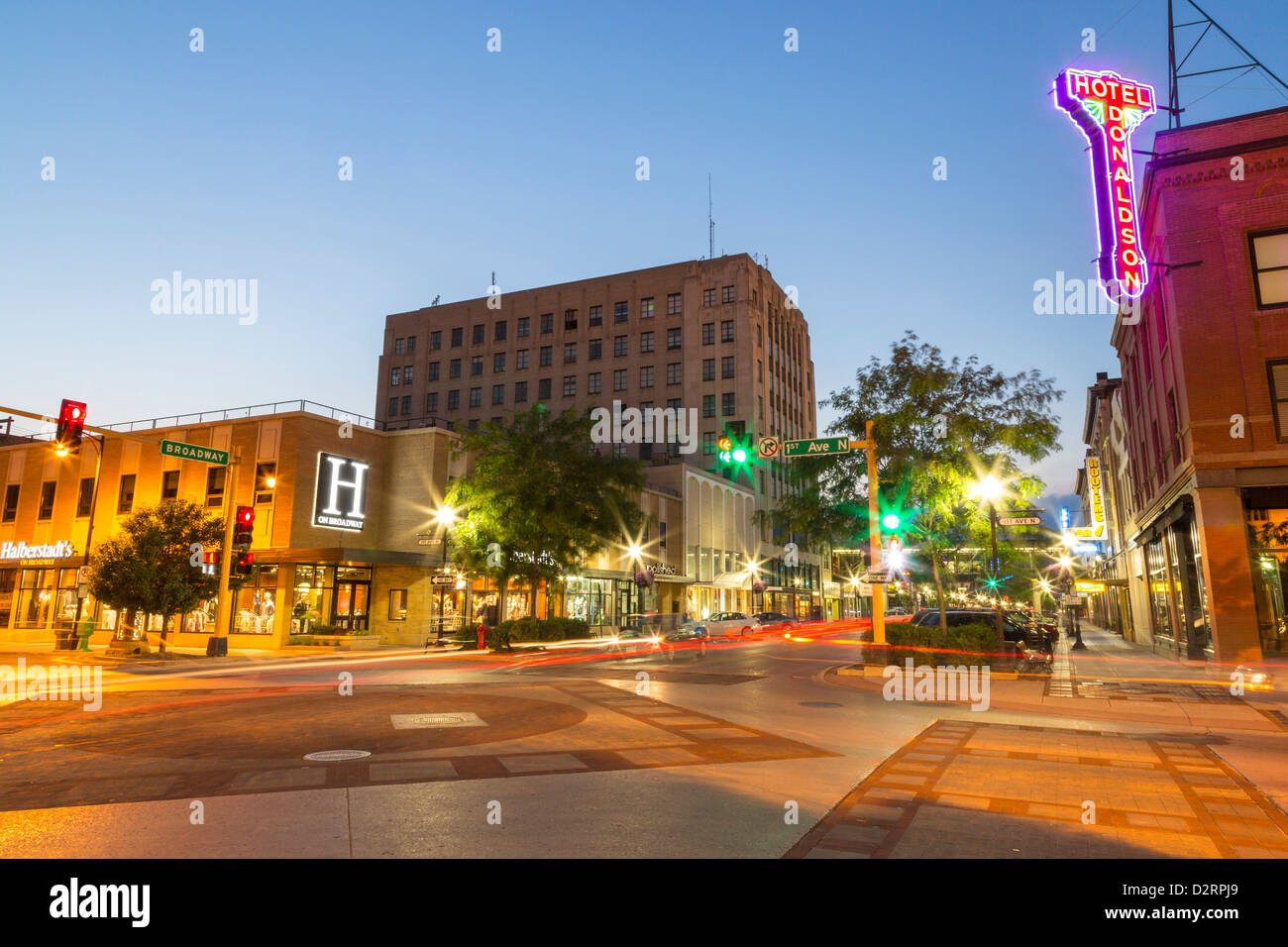 Centre Ville De Fargo Nord Dakota Banque d'image et photos - Alamy