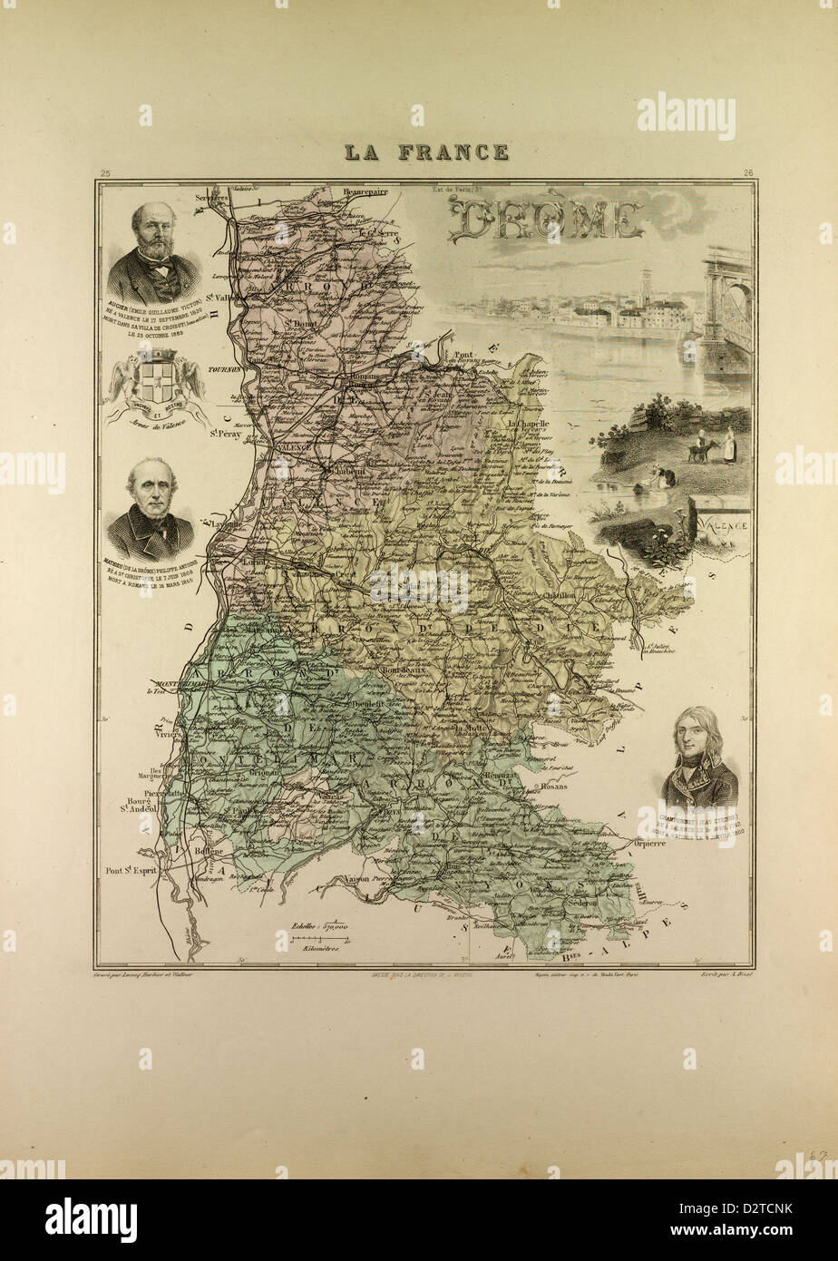 Carte de la drome Banque de photographies et d’images à haute ...