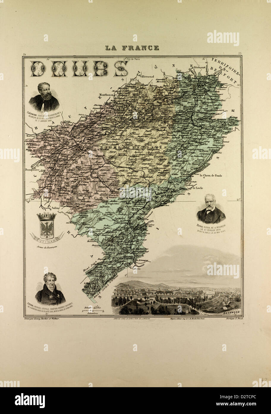 Carte du doubs Banque de photographies et d’images à haute résolution ...