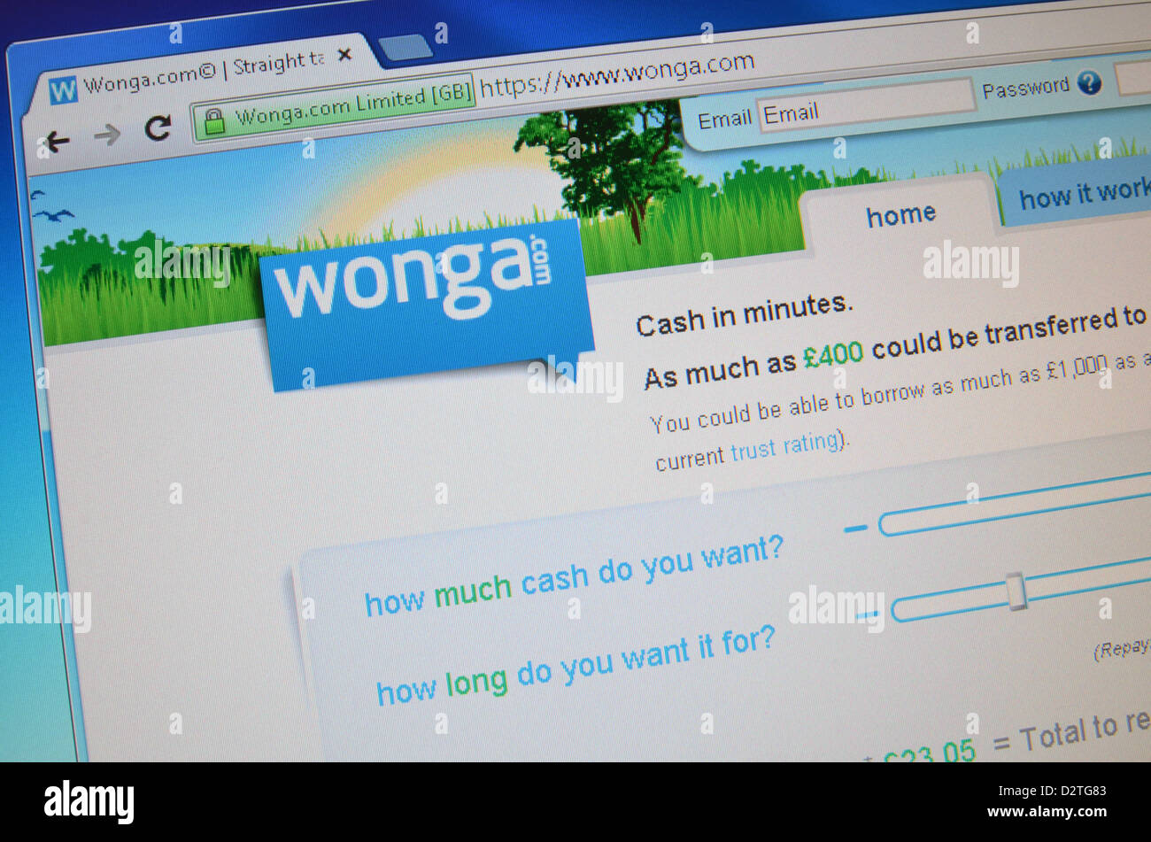 Wonga logo Banque de photographies et d’images à haute résolution - Alamy
