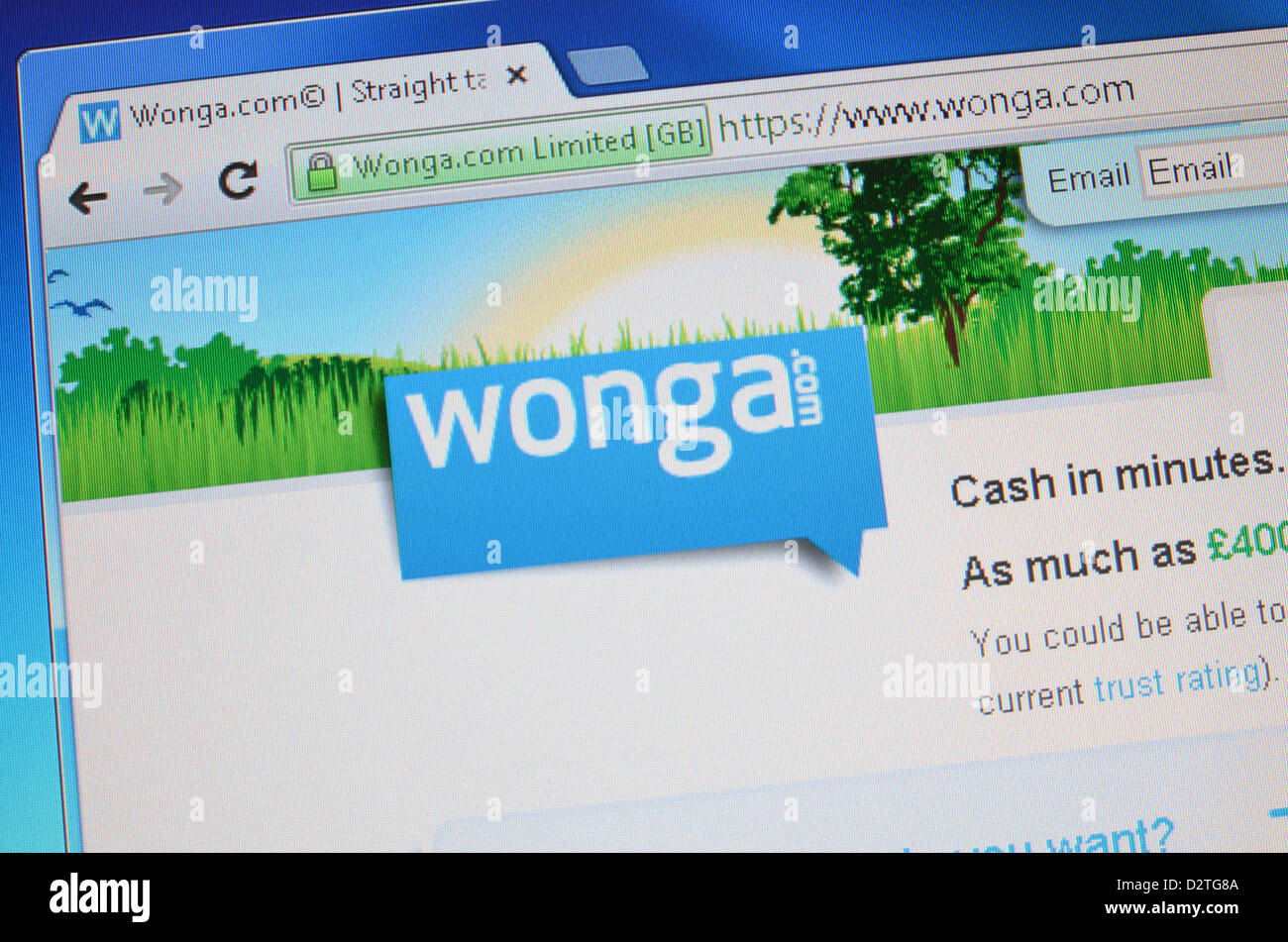 Wonga logo Banque de photographies et d’images à haute résolution - Alamy