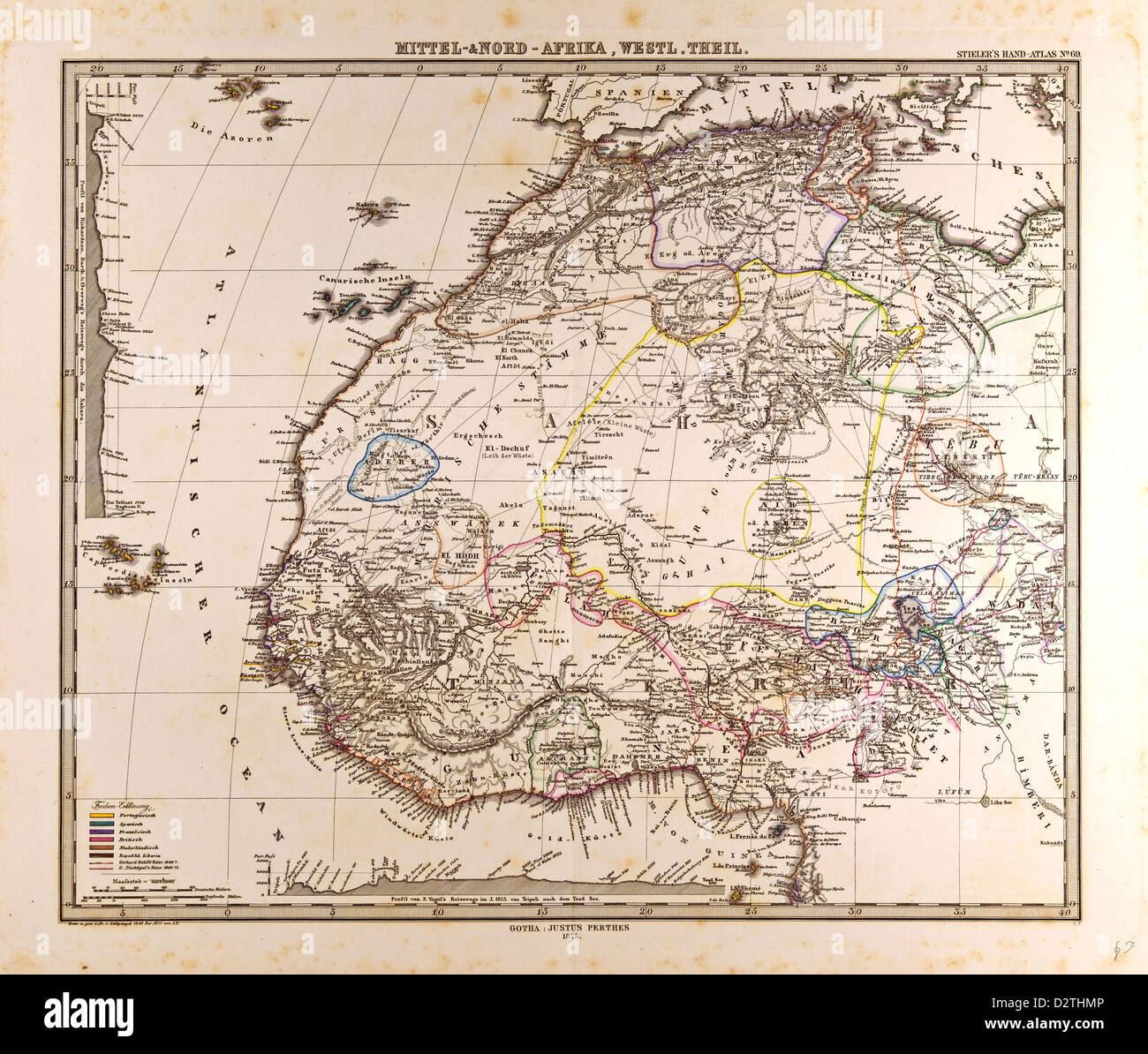 Africa map atlas Banque de photographies et d’images à haute résolution ...