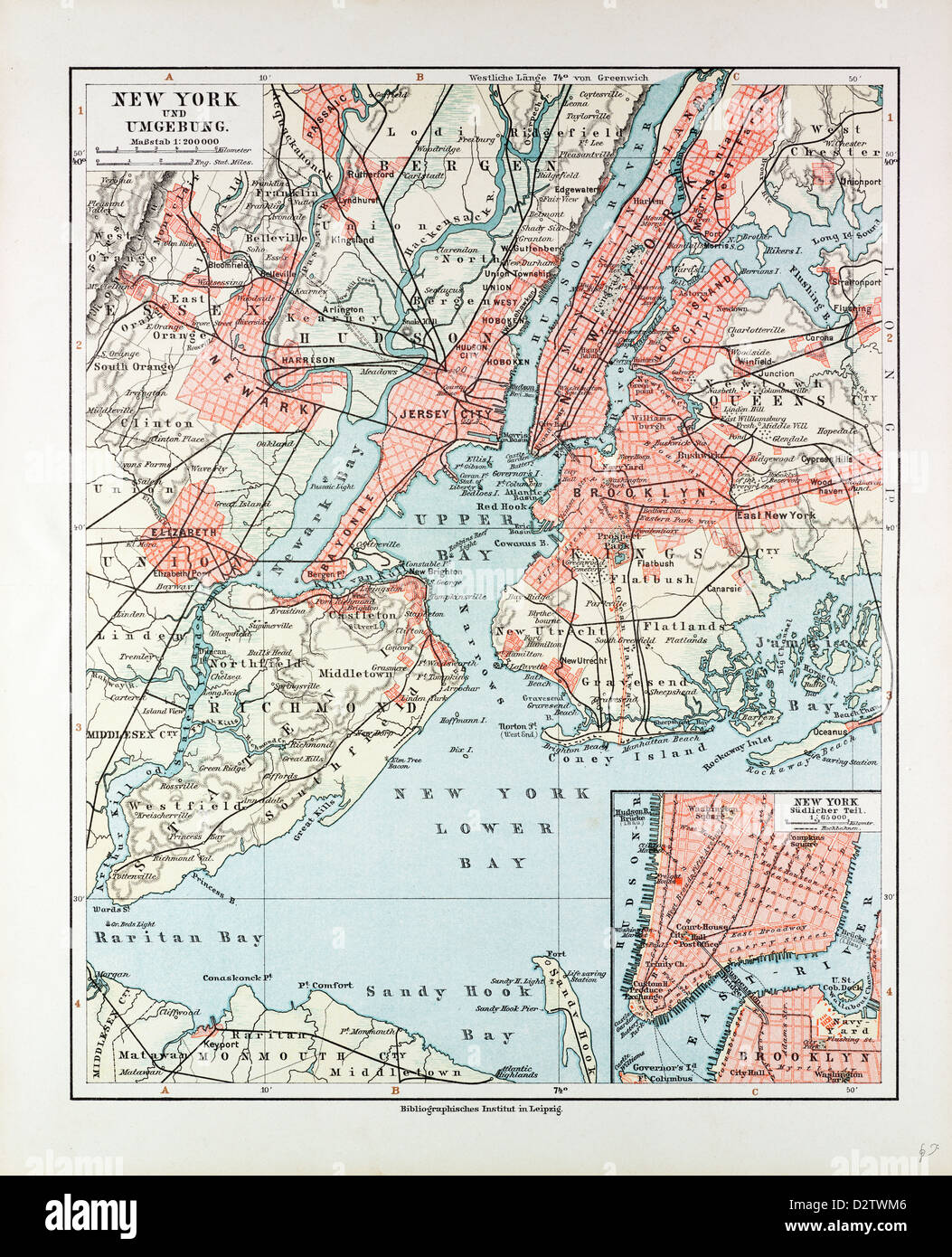 Map of the united states Banque de photographies et d’images à haute ...