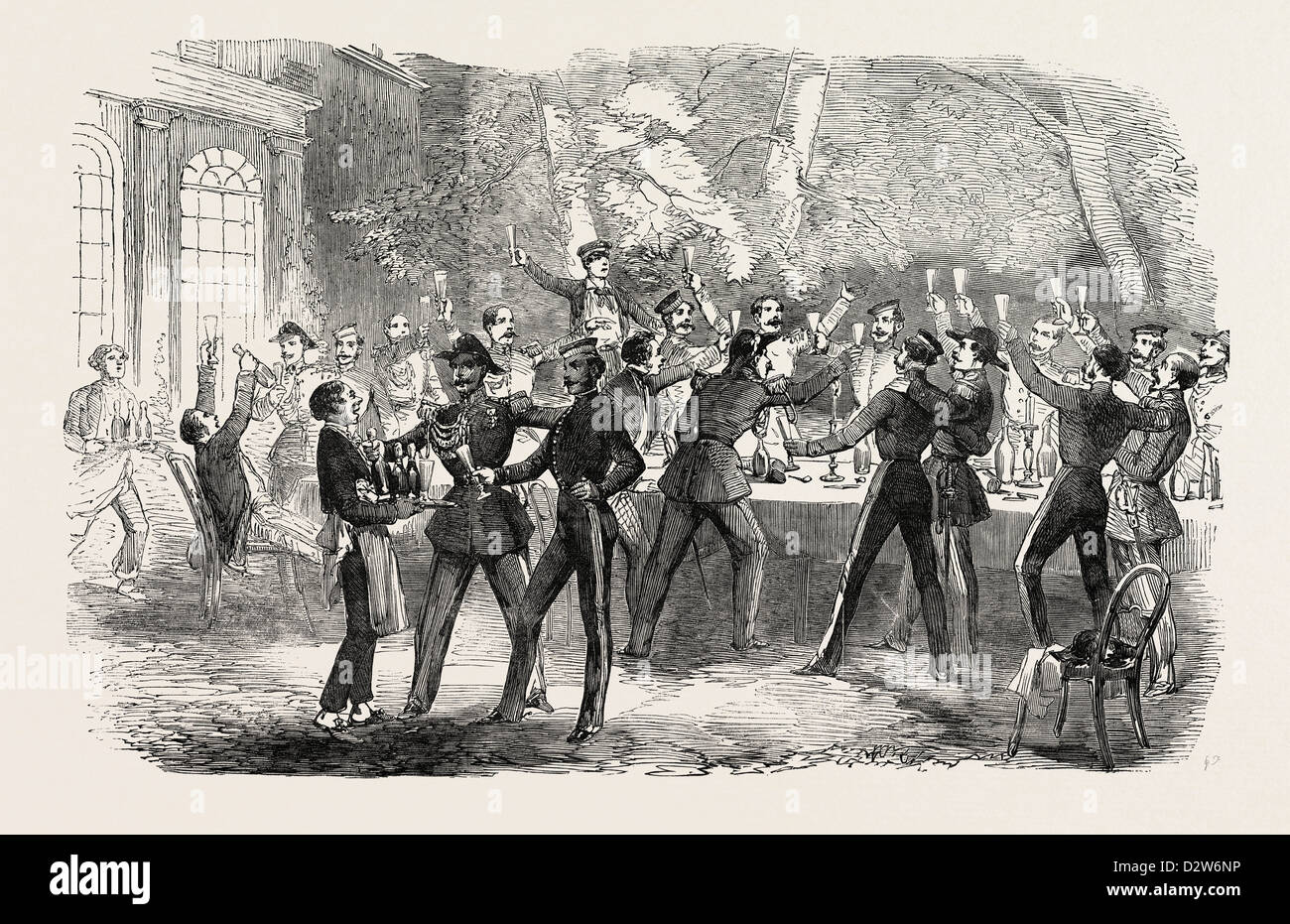 La fraternisation DE LA BRITISH HORSE GUARDS ET LES FRANÇAIS 100 GARDES ...