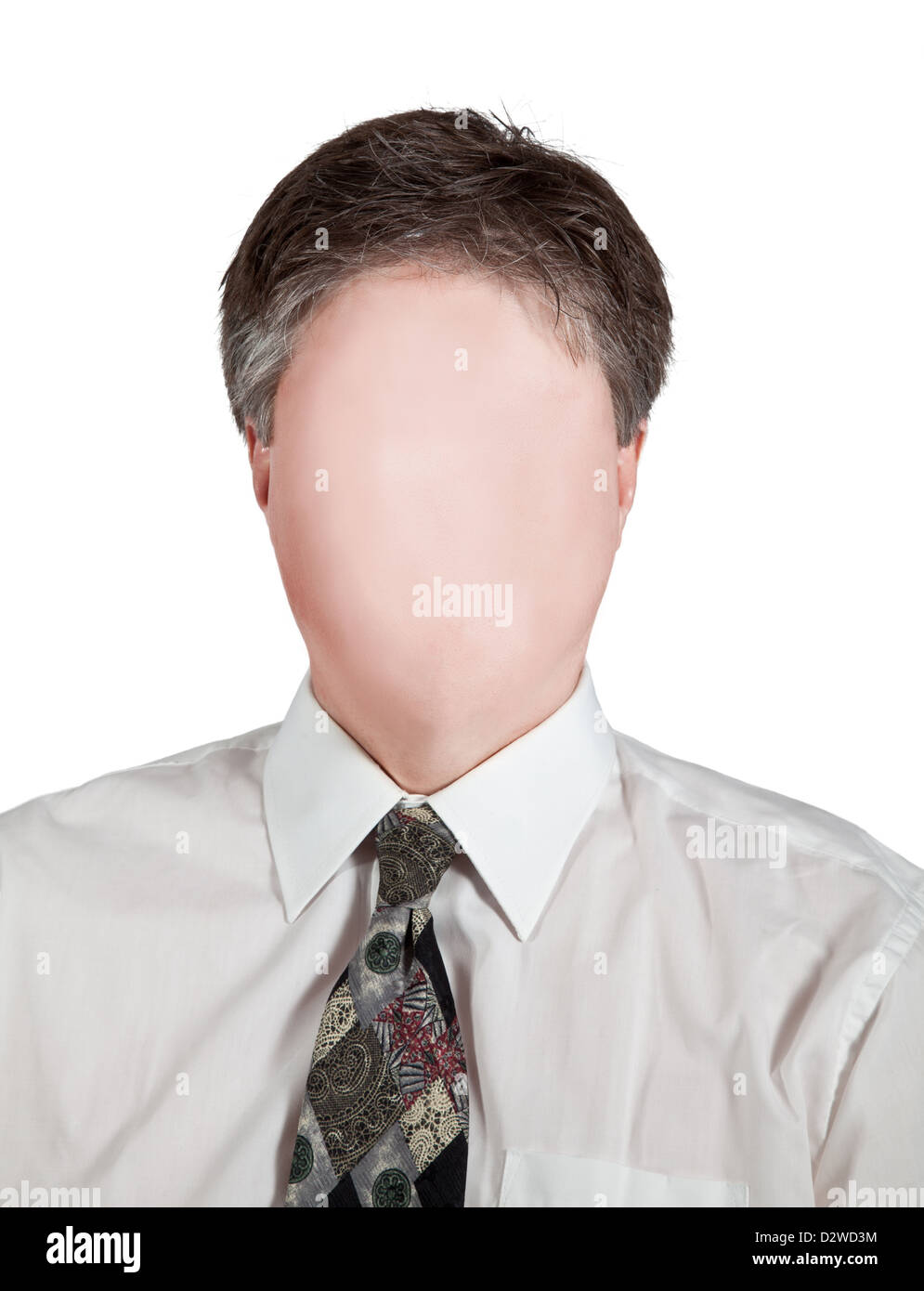 Un homme sans visage Banque d'image et photos - Alamy