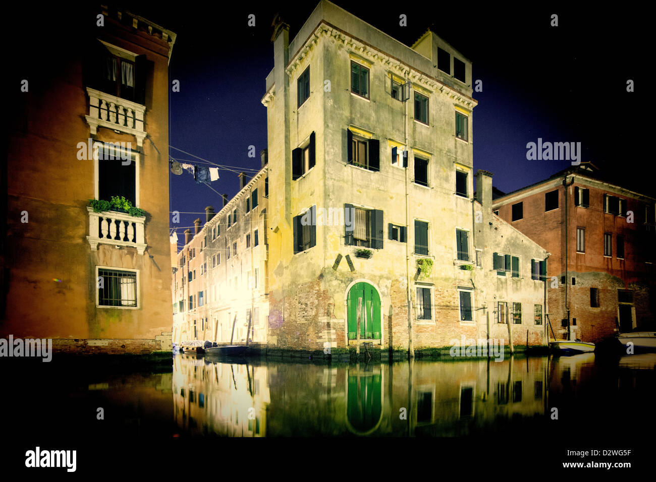 Maisons typiques de Venise, Cannaregio, Venise, Italie Photo Stock - Alamy