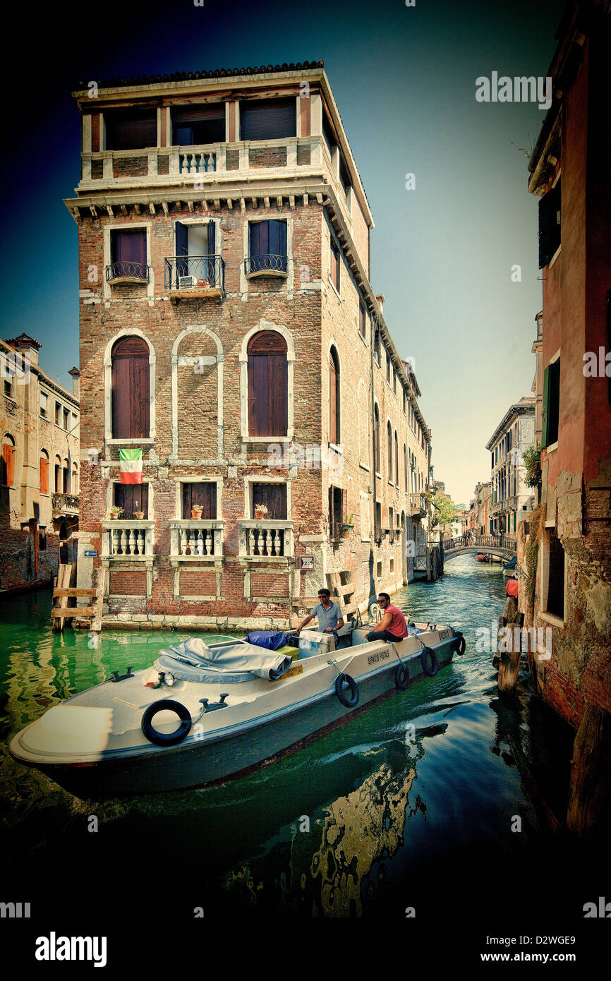 Maisons typiques de Venise, Castello, Venise, Italie Photo Stock - Alamy