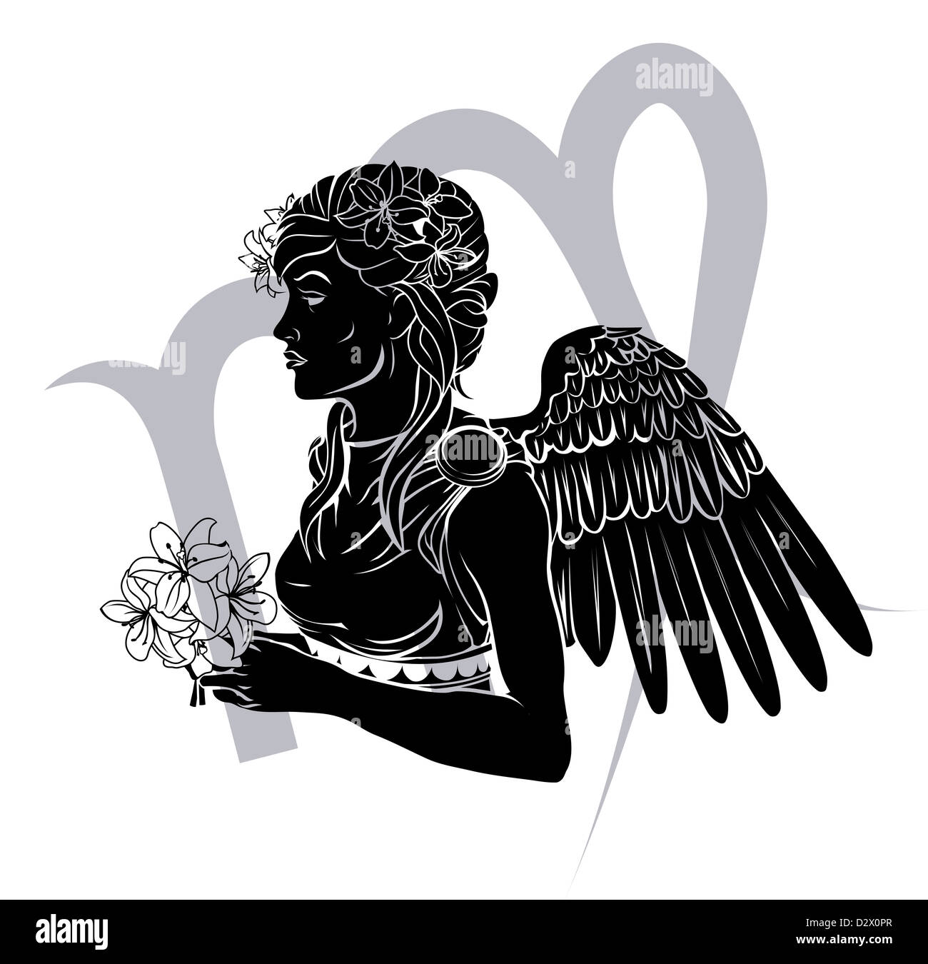 Illustration de la Vierge la vierge Astrologie horoscope zodiac sign ...