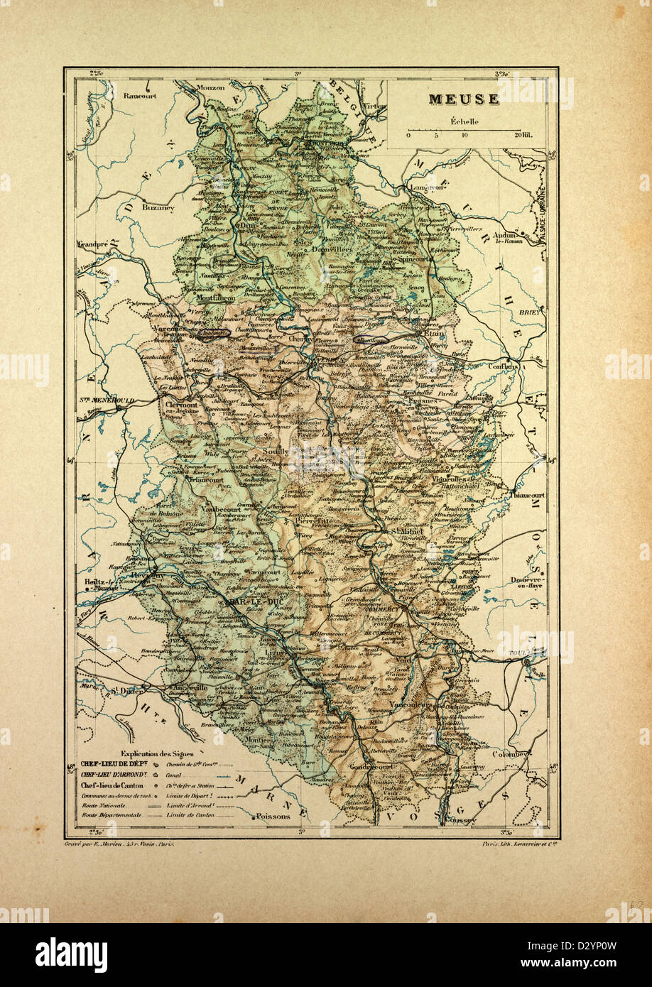 Carte de la meuse Banque de photographies et d’images à haute ...