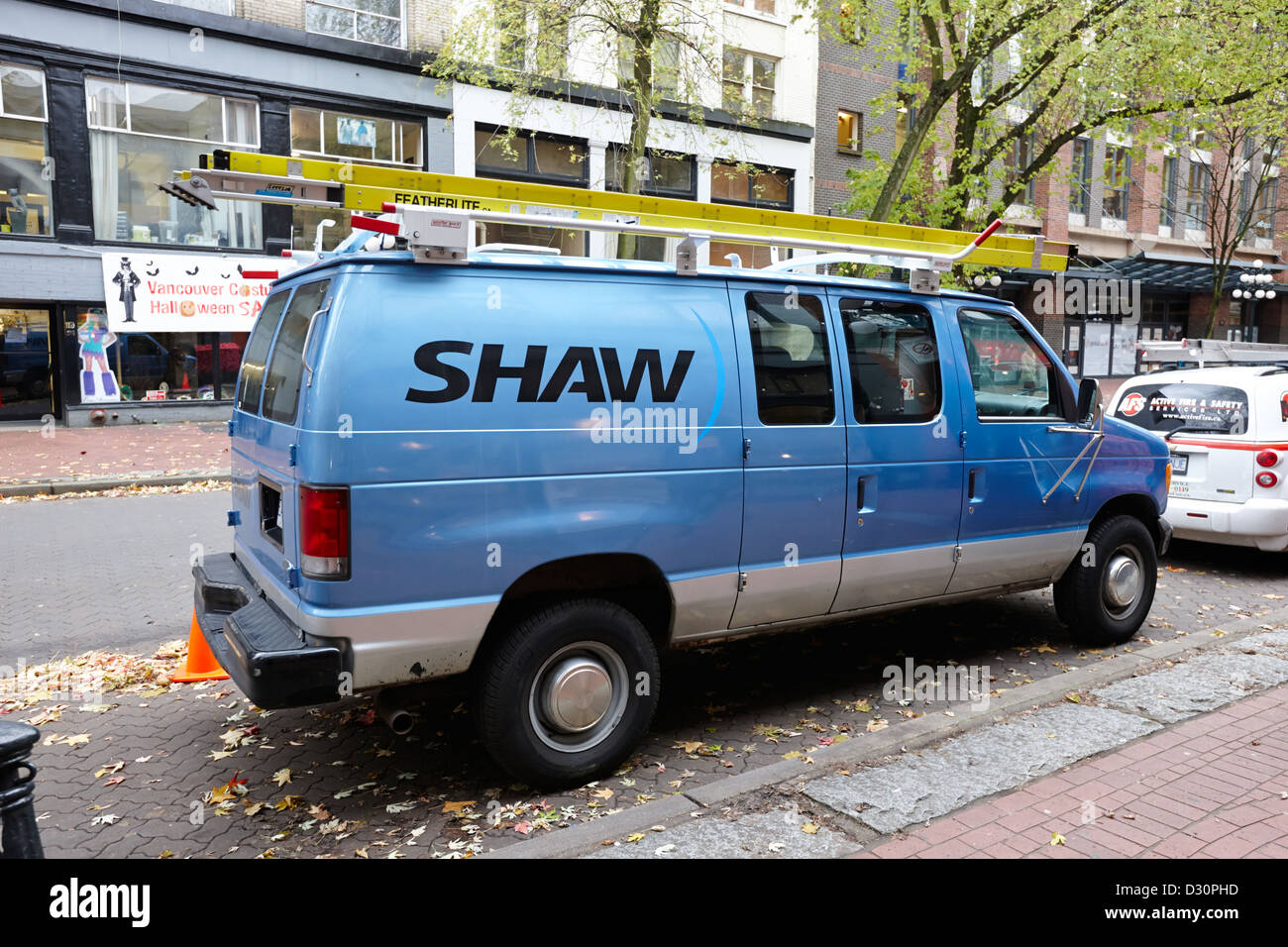Shaw Cable repair van sur rue à appeler le centre-ville de Vancouver BC ...